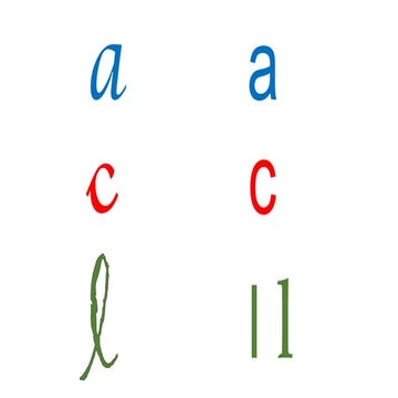 Invatam literele a, l, c | PDF