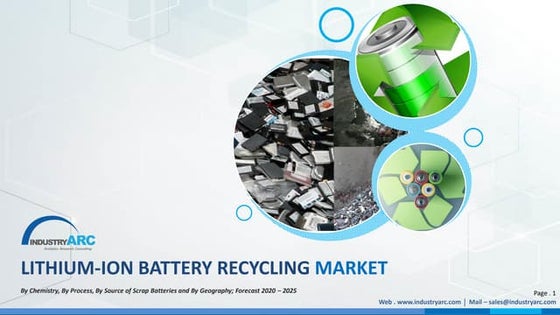 Recycling and Reusing of used lithium ion batteries | PPTX
