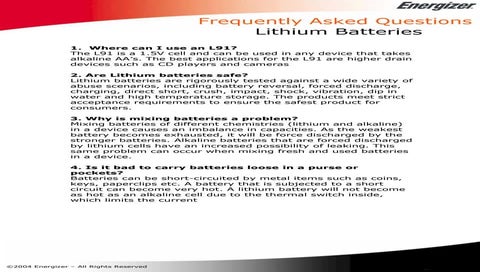 Safety Data Sheet For Cylindrical Alkaline Battery Section, 50% OFF