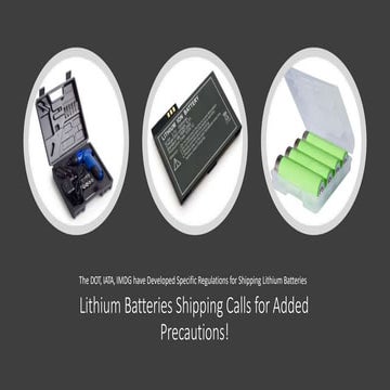 Lithium Batteries Shipping Calls for Added Precautions | PPTX