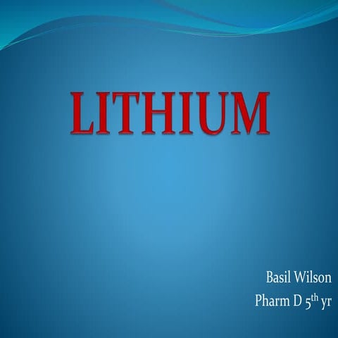 Lithium | PPTX