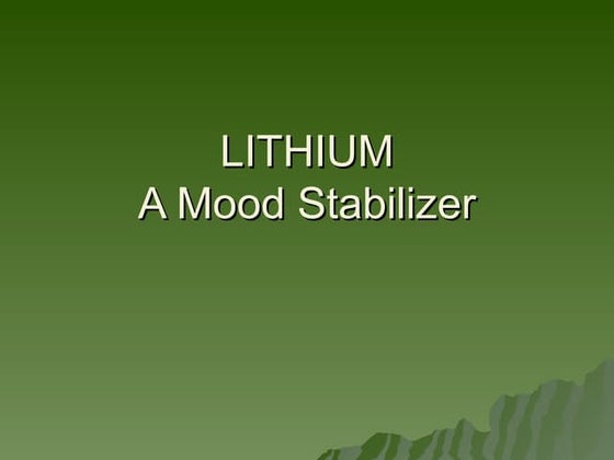 Lithium | PPT