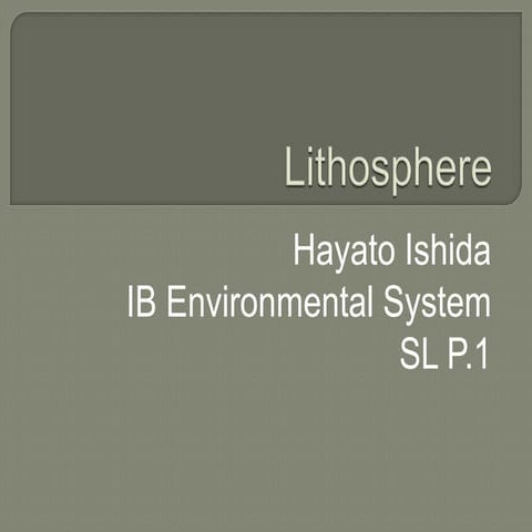 Lithosphere | PPTX | Geology | Science