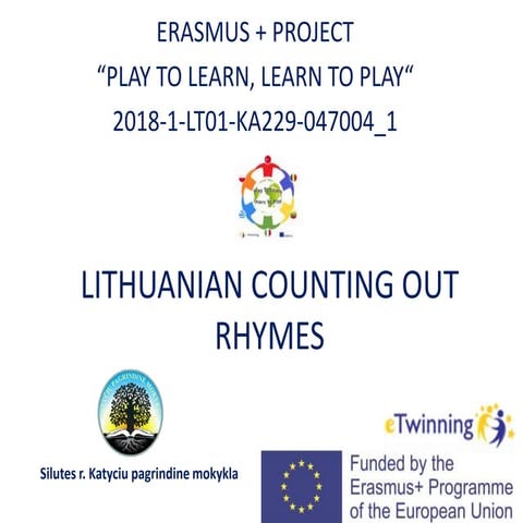 Lithuanian counting out rhymes | PPTX