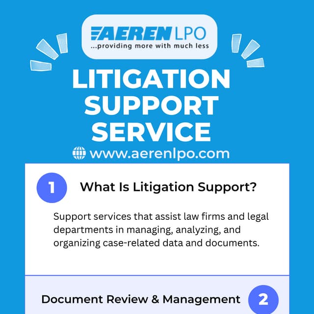 Litigation Support Services - Aeren LPO | PDF
