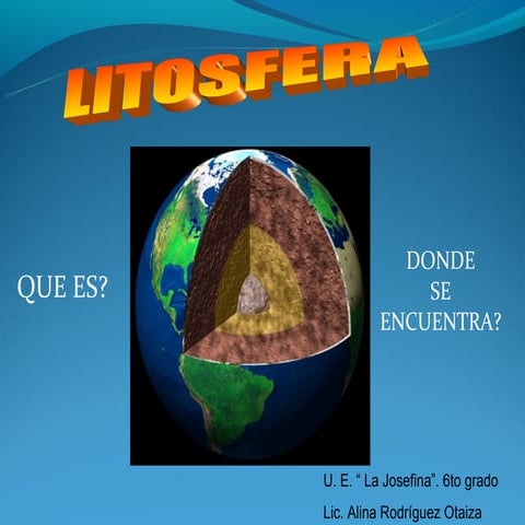 Litosfera[1] | PPT