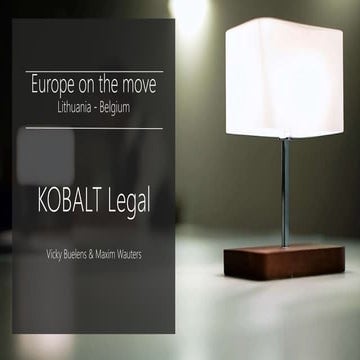 Kobalt Legal Lithuania Company Presentation | PPT