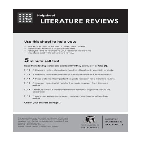Lit review | PDF