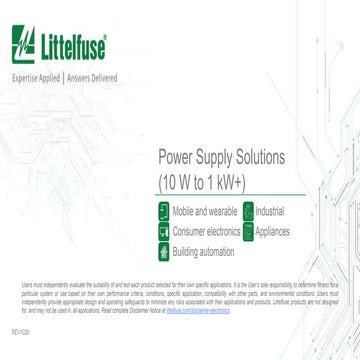 Littelfuse Power Supply Solutions | PPT