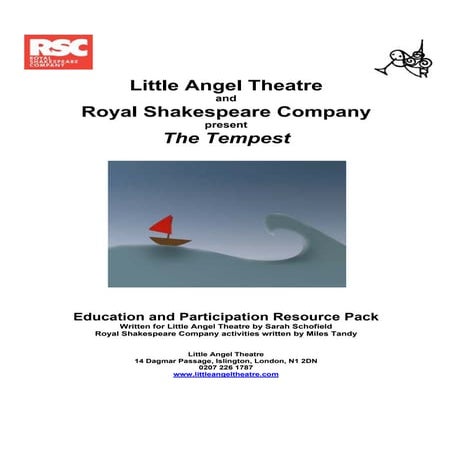 Little angel-rsc-tempest-education-pack-2011 | PDF