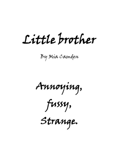 Little brother | DOC