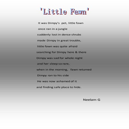 Little fawn | DOCX