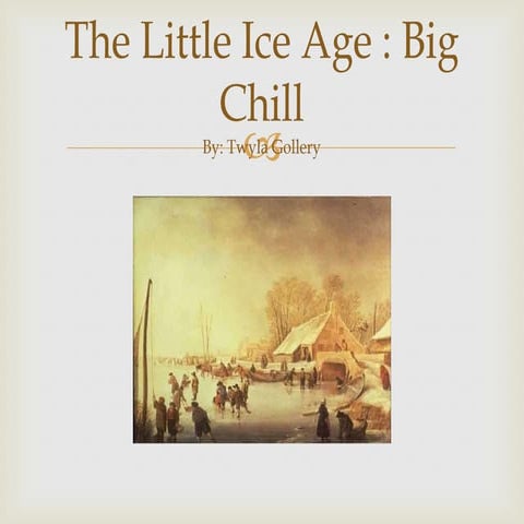 Climate & History - The Little Ice Age | ODP