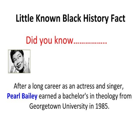Little known black_history_facts (2) | PPT
