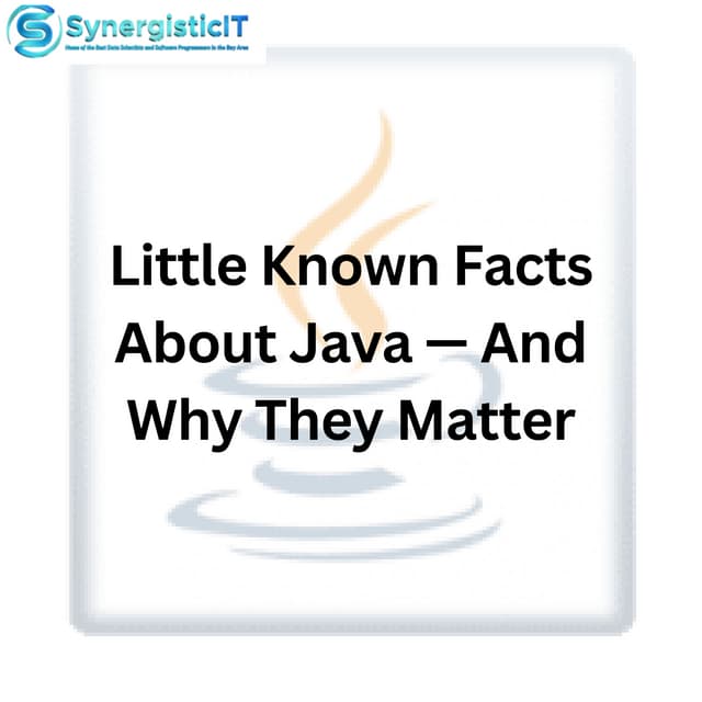 Little Known Facts About Java — And Why They Matter | PDF