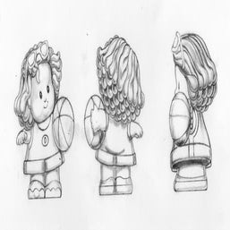 Character Drawing/illustration/sculpture drawing Little People | PPT