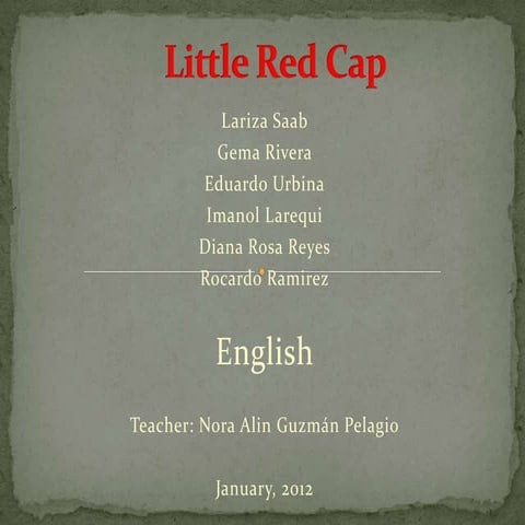 Little red cap | PPTX
