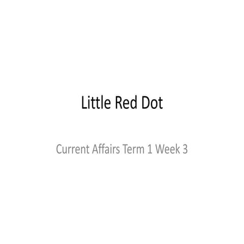 Little red dot t1 w3 | PPT