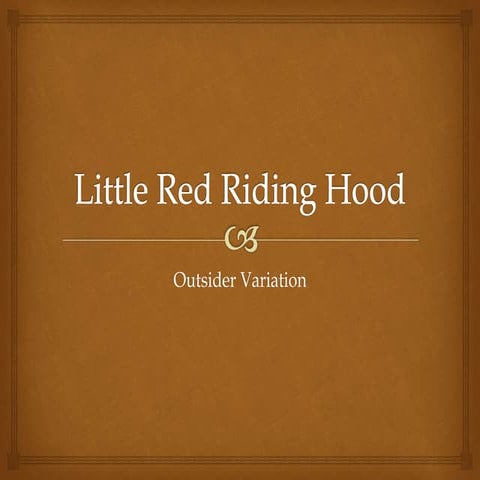Power point presentation on little red riding hood (1) | PPT