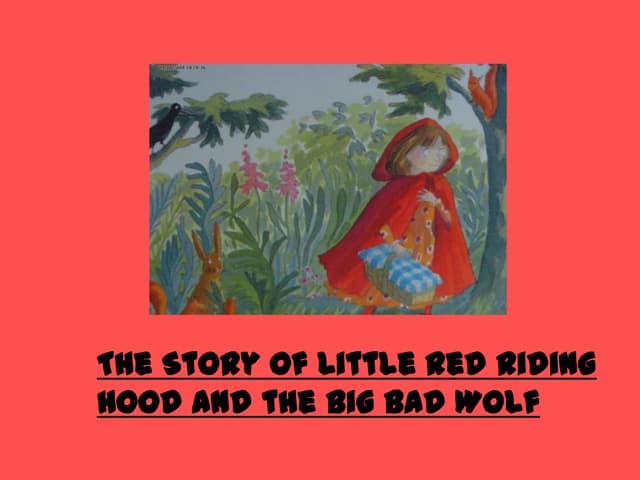 Red riding hood and plot | PPT