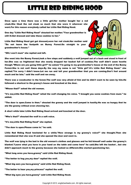 The little red riding hood | PPTX