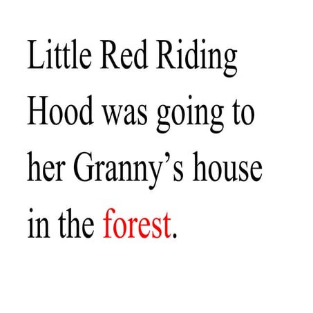 Little red riding hood story line | PPT