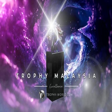 Liu li Purple Horse Crystal Trophies at Trophy-World Malaysia | Custom ...
