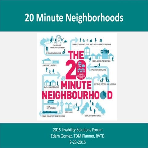 20 Minute Neighborhoods | PPTX