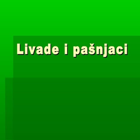 Livade i pašnjaci | PPT