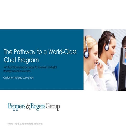 The Pathway to a World-Class Chat Program | PPT
