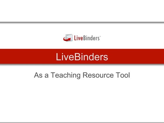 LiveBinders Tutorial | PDF