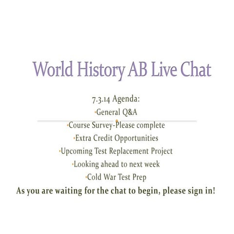 Live class 7.3.14 week 5 | PPT