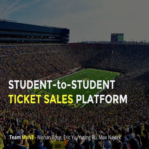 Student-to-Student Ticket Sales - Live Demo | PPT