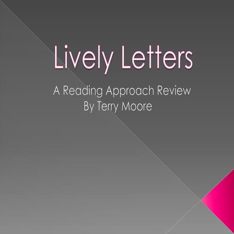 Lively letters powerpoint | PPTX