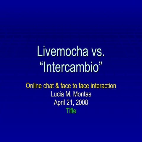 Livemocha Vs[1][1][1] | PPT | Education