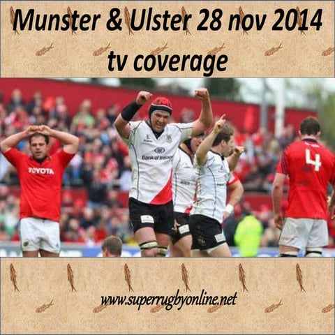 Live munster & ulster stream rugby on mac | PPTX