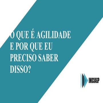 O que é agilidade e por que eu preciso saber disso? | PDF