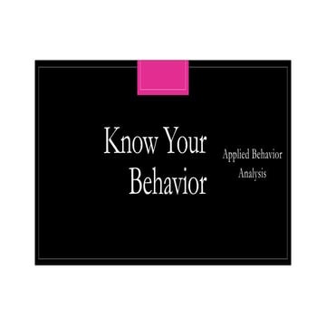 Know Your Behavior: 6 Critical Attributes of Behavior | PPT