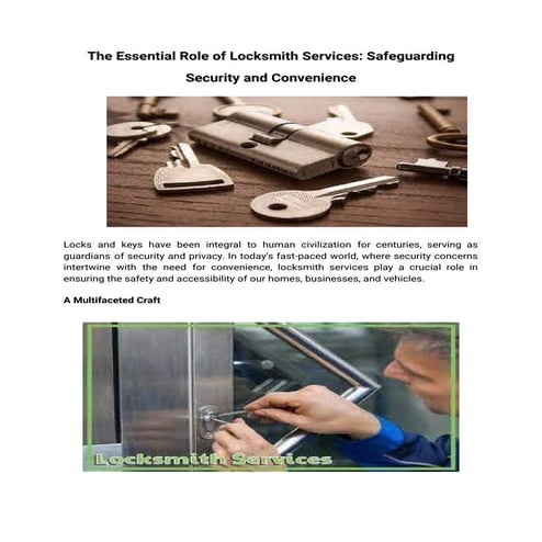 Locksmith slide show | PDF