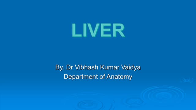 Function of the liver | PPT