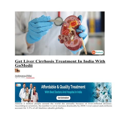 Get Liver Cirrhosis Treatment In India With GoMedii | PDF
