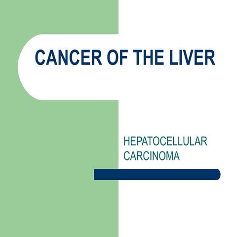 Liver Cancer Eng | PPT