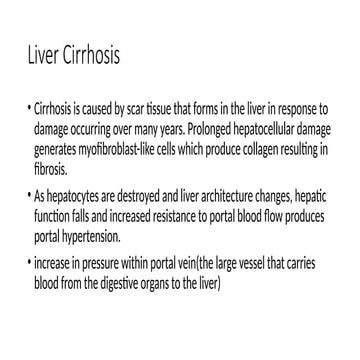 Cirrhosis of liver | PPTX