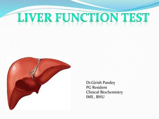 Biochemistry (liver function tests) | PPT