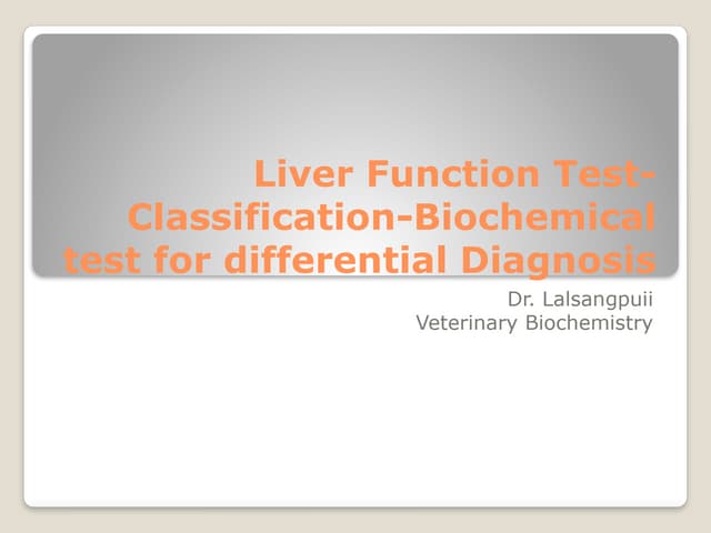 Liver function tests | PDF