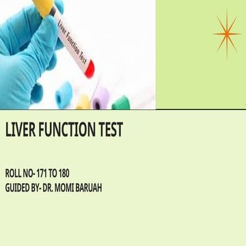 LIVER FUNCTION TEST- final.pptx liver function test | PPT