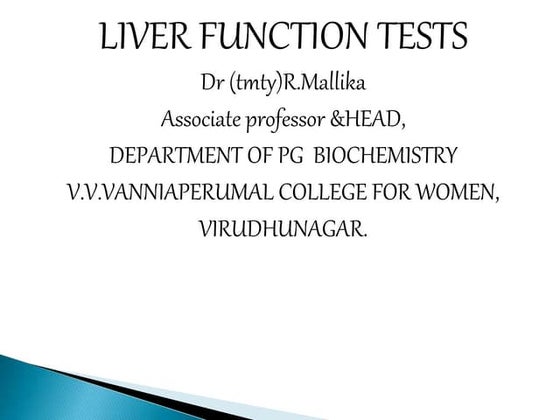Liver function test (LFT) | PPT
