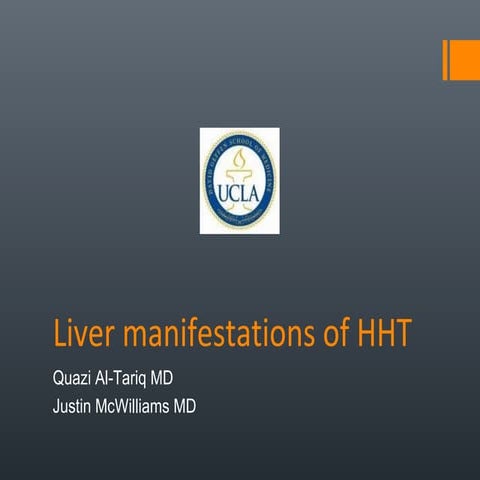 Liver manifestations of hht revised | PPT