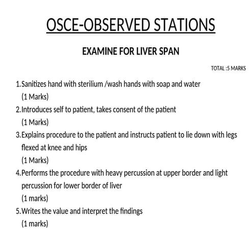 liver span clinical assessment for mbbs medicine practicals osce | DOCX