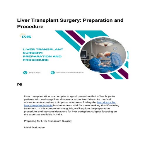Liver Transplant Surgery_ Preparation and Procedure.pdf
